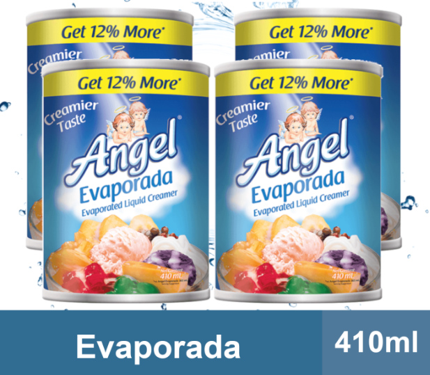 Angel Evaporated Liquid Creamer 410ml - Pack of 4 | Lazada PH