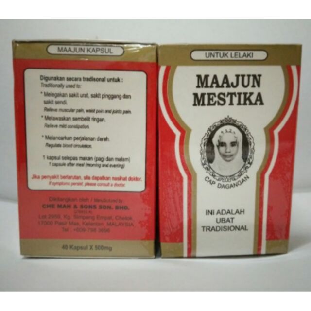 MAAJUN MESTIKA ( LELAKI ) 40 Capsules x 500mg | Lazada