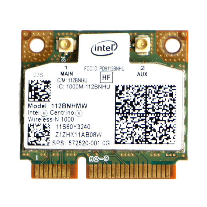 Intel Centrino Wireless-N 1000 802.11 b/g/n 112BNHMW Half Mini PCI-E ...