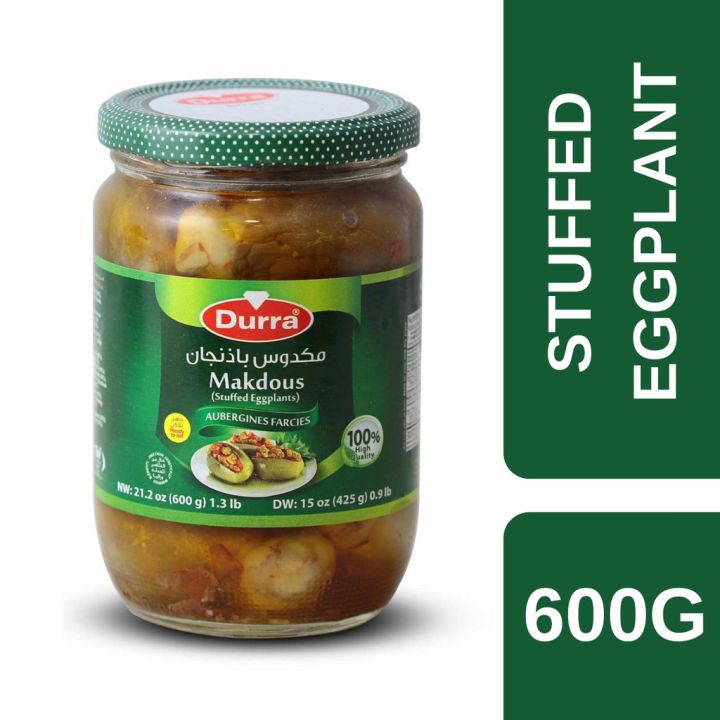 🎖Product of UAE🎖 Durra Makdous Stuffed Eggplant 600g ++ ดูร่า มะเขือ ...