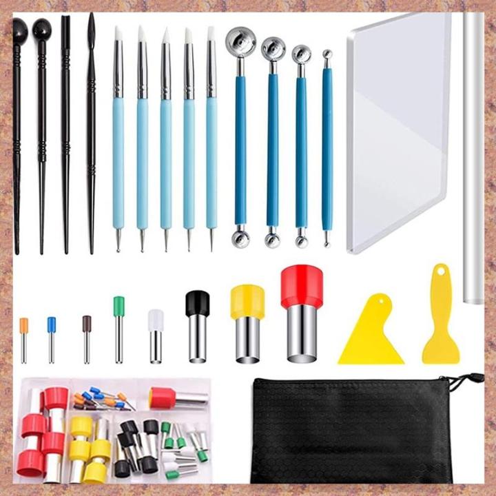 (QCMY) 58Pcs Polymer Clay Tools Modelling Tool Set Sculpting Tool Kit ...