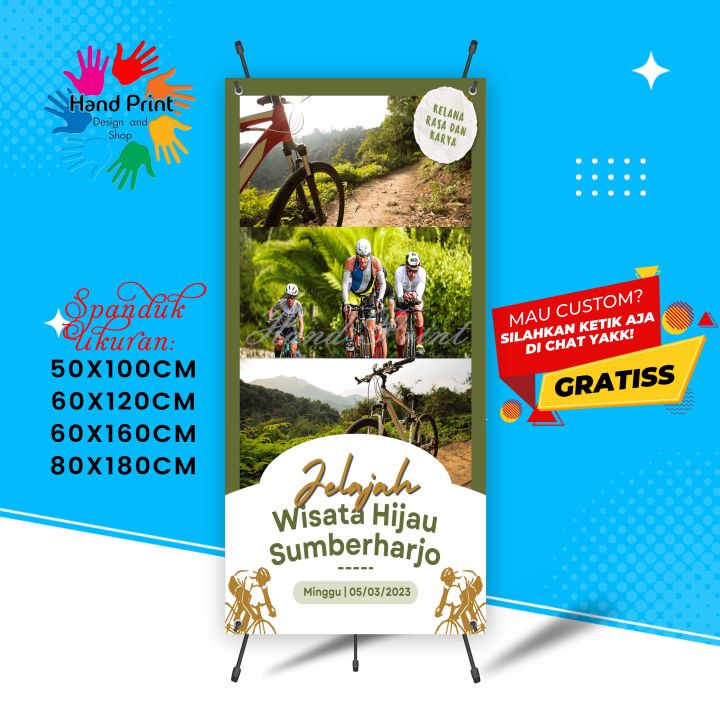 Cetak Spanduk Banner Liburan Wisata Travel Jalan - jalan MMT Spanduk ...