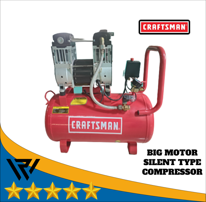 CRAFTSMAN AIRCOMPRESSOR SILENT TYPE OILESS 2HP 50L 220V 60HZ Craftsman Silent Air Compressor Lazada Return And Refund Guarantee Lazada Lazada PH