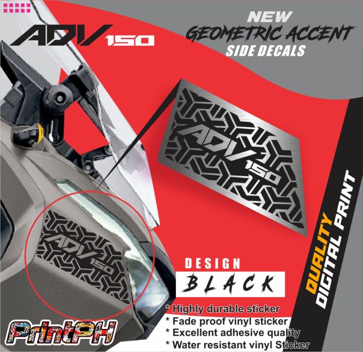Adv 150 Giometric Accent Front Cover Decals Sticker | Lazada PH