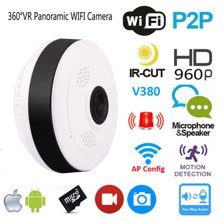 100% Original UME Fisheye WIFI Camera Monitor 360° VR Panoramic Camera ...
