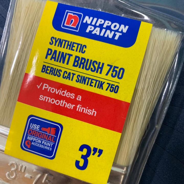 Nippon Paint Synthetic Paint Brush 750 1/1.5/2/2.5/3(HALAL)/立邦油漆扫 | Lazada