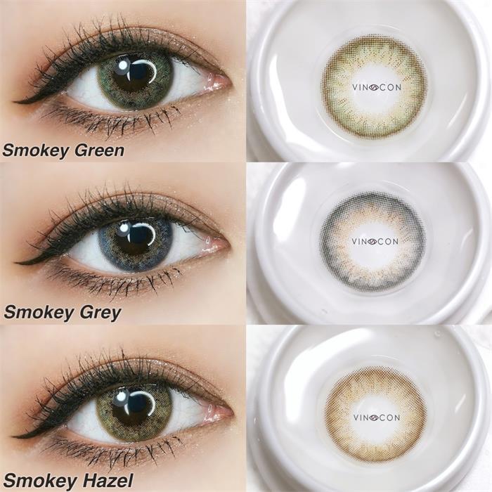 VINSCON Contact Lens Smokey Series 14.2mm (Original Import from KOREA ...