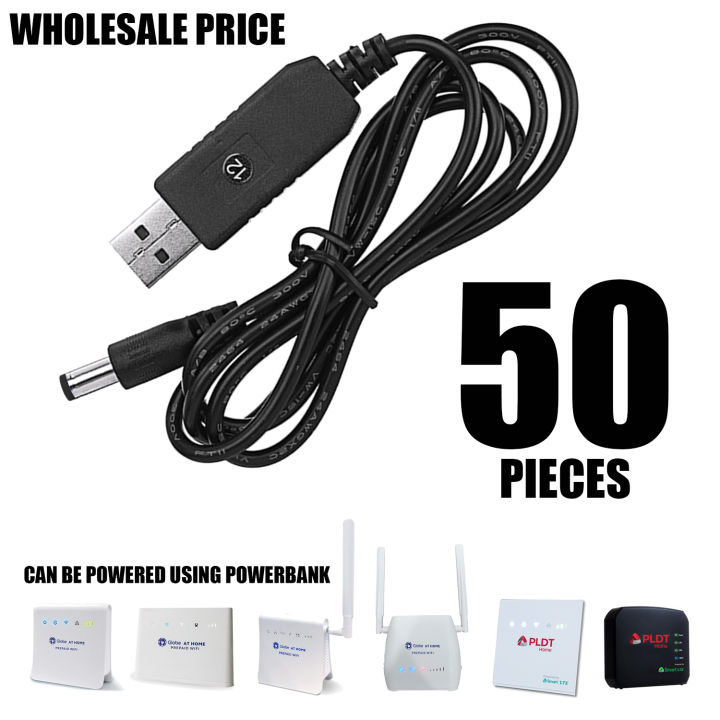 50 pieces USB Power adaptor / adapter cable for Globe at Home Prepaid ...