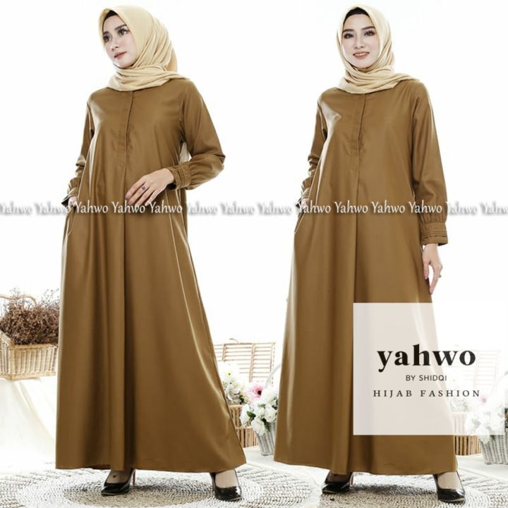 gamis pns khaki pdh pemda ASN toyobo terbaru terlaris terpopuler/pakaian dinas wanita busuy ...