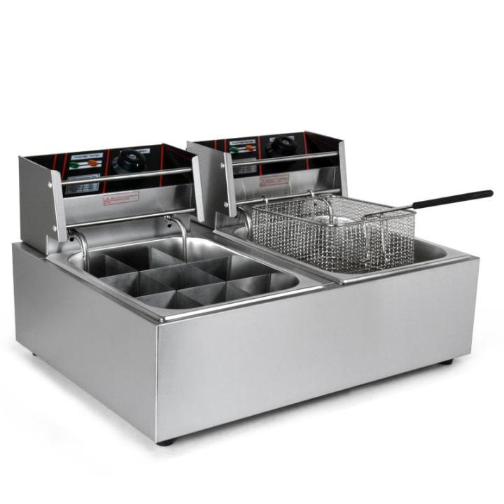 Commercial electric 1 tank deep fryer with 1 tank 9 grids kanto oden ...