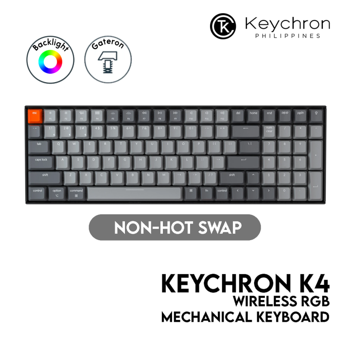 Keychron K4 Mechanical Keyboard (96% Layout, Wired/Bluetooth, RGB ...
