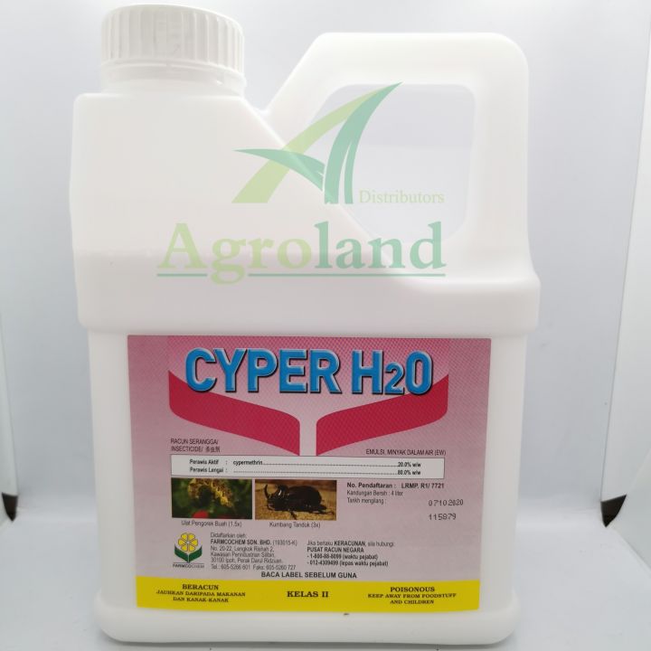 Cyper H2O 4Liter cypermethrin 20% Racun Serangga | Lazada