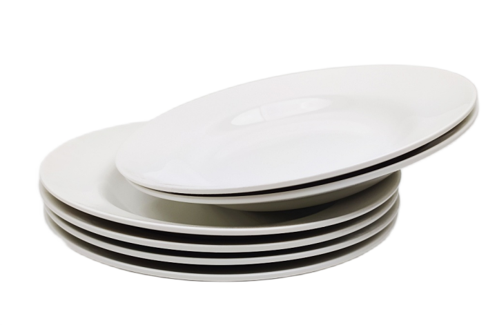 Piring Keramik Putih Polos 23cm/ 9inch- 6Pcs Elegance | Lazada Indonesia