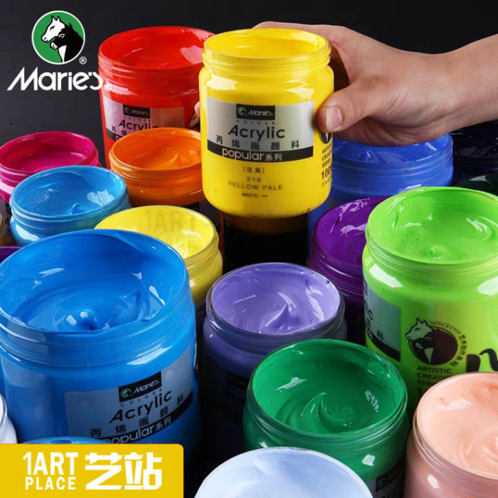 [SG Stocks, Local Delivery] Artist 300ml, 500ml Acrylic Paint in Tub ...