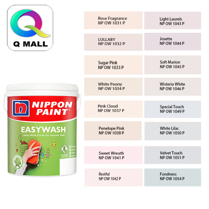 (1031-1054) 5L Nippon Paint Interior Vinilex Easywash Timeless Off ...