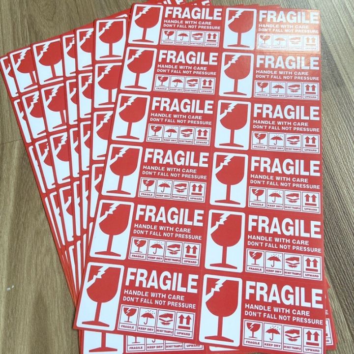 60pcs / 120pcs Fragile Sticker 9x5cm Small / 15x9cm Big Cosmopack ...