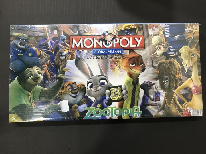Monopoly Zootopia Property Game and Snake and Ladder Two In One Board ...