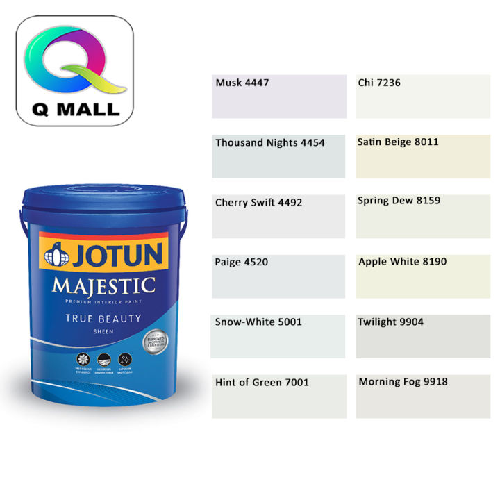 (4447-9918) 15L Jotun Interior Majestic True Beauty Sheen Shades of ...