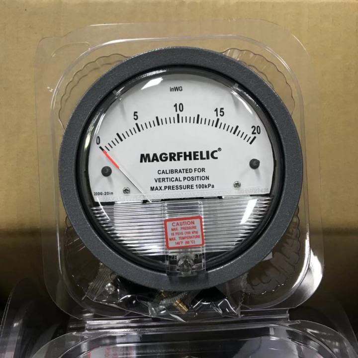 0-20 inch WG เกจวัดแรงดัน MAGRFHELIC | Differential Pressure Gages ใช้ ...