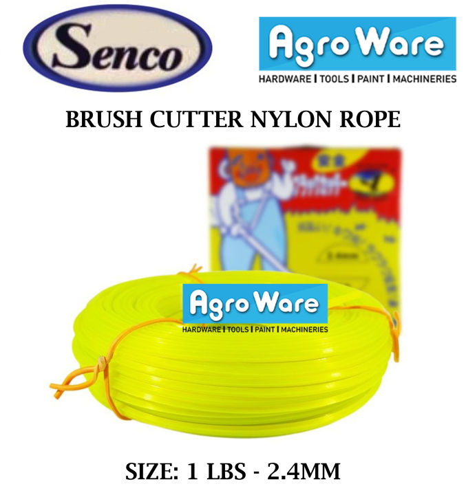 SENCO 1 LBS - 2.4MM Brush Cutter Nylon Rope | Lazada
