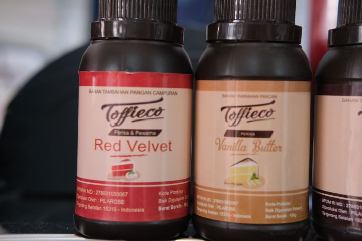 TOFFIECO PERIZA DAN PEWARNA RED VELVET (Pasta kemasan BOTOL 100gr ...