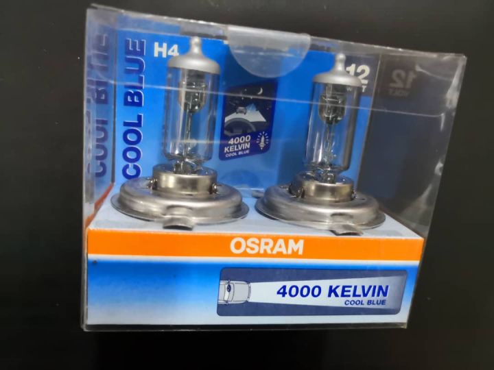 OSRAM COOL BLUE H4 BULB 12V 60/55W (1SET2PCS) | Lazada