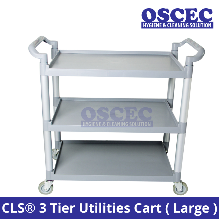 LEADER® 3 Tiers Restaurant Trolley / Food Court Trolley / Dining ...