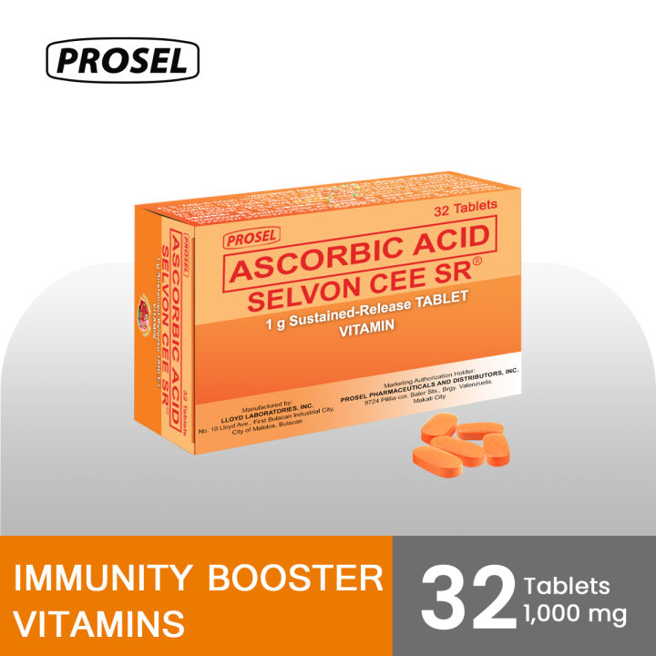PROSEL SELVON CEE SR 1000MG TABLET 32s (VITAMIN C) | Lazada PH