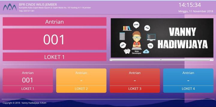 Software Aplikasi Antrian Berbasis Web | Lazada Indonesia