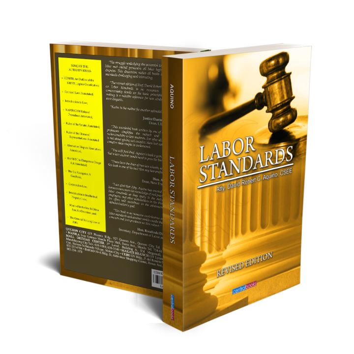 Labor Standards 2015 Edition by David Robert Aquino | Lazada PH