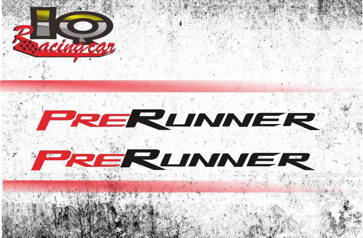 สติ๊กเกอร์ prerunner พรีรันเนอร์ TOYOTA จำนวน 2 ชิ้น | Lazada.co.th