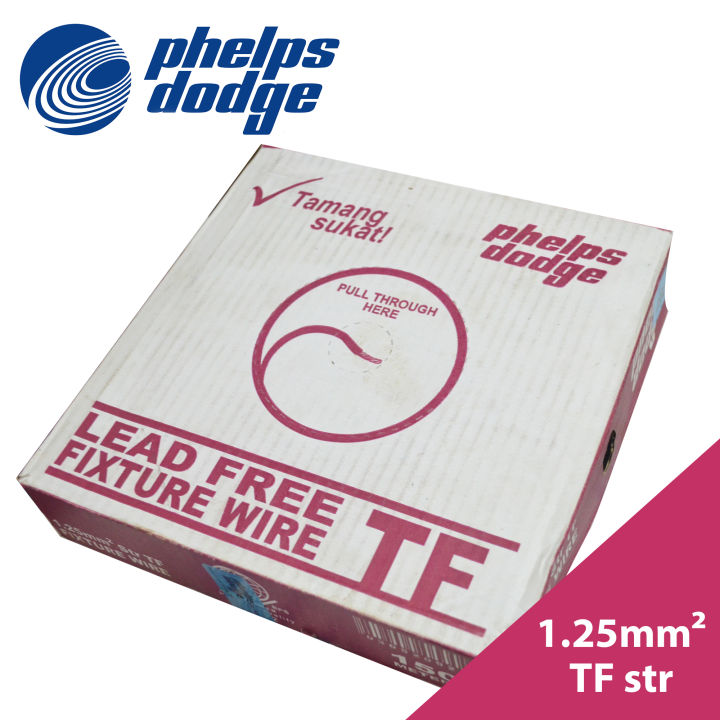 Phelps Dodge 1.25mm² STR TF fixture wire | Lazada PH