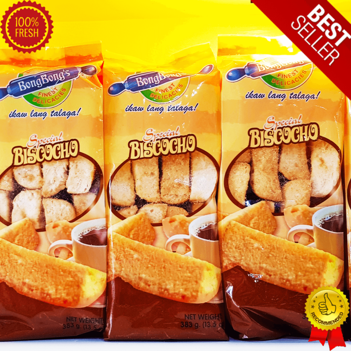 BongBong's Biscocho Big Pack 3 Packs Freshly Baked Butter Flavor Special Bacolod Delicacy Iloilo ...