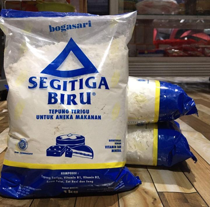 Tepung Terigu Segitiga Biru Kemasan 1Kg | Lazada Indonesia