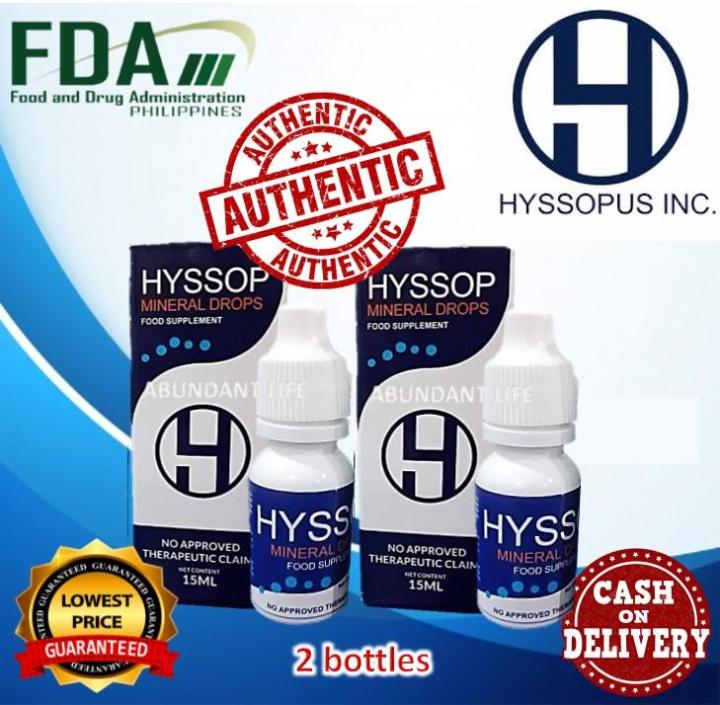 2 BOTTLES HYSSOP MINERAL DROPS FOOD SUPPLEMENT 15ml SOLD BY ABUNDANT ...