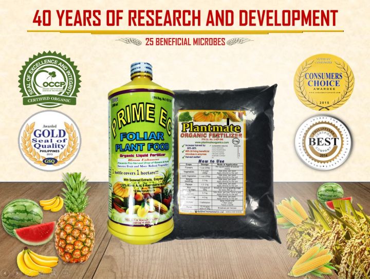 Prime EC Foliar- Spray Liquid Fertilizer 1L w/ FREE Plantmate Organic ...