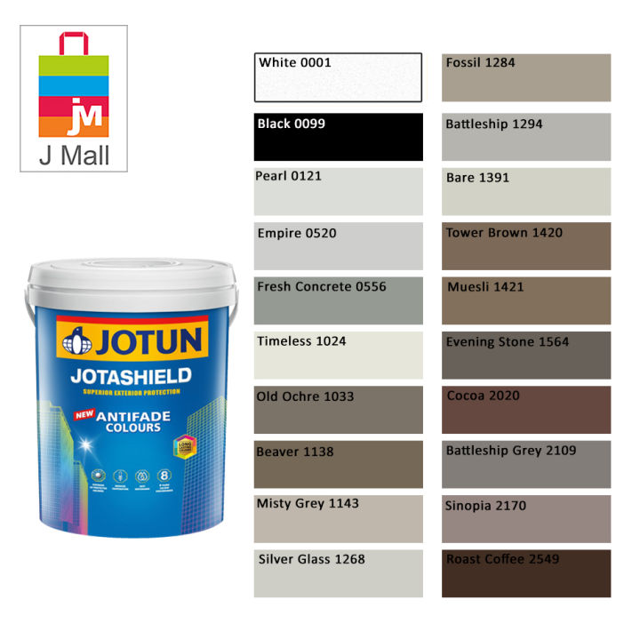(0001-2549) 1L Jotun Jotashield Antifade Colours Exterior Paint Part 8 ...