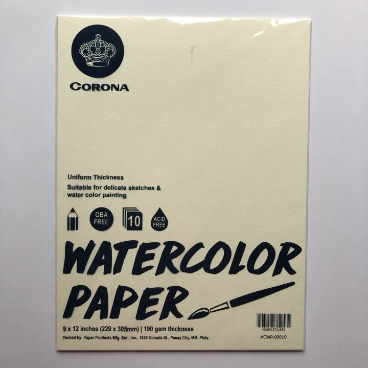 Corona Watercolor Paper 9"x12" | Lazada PH