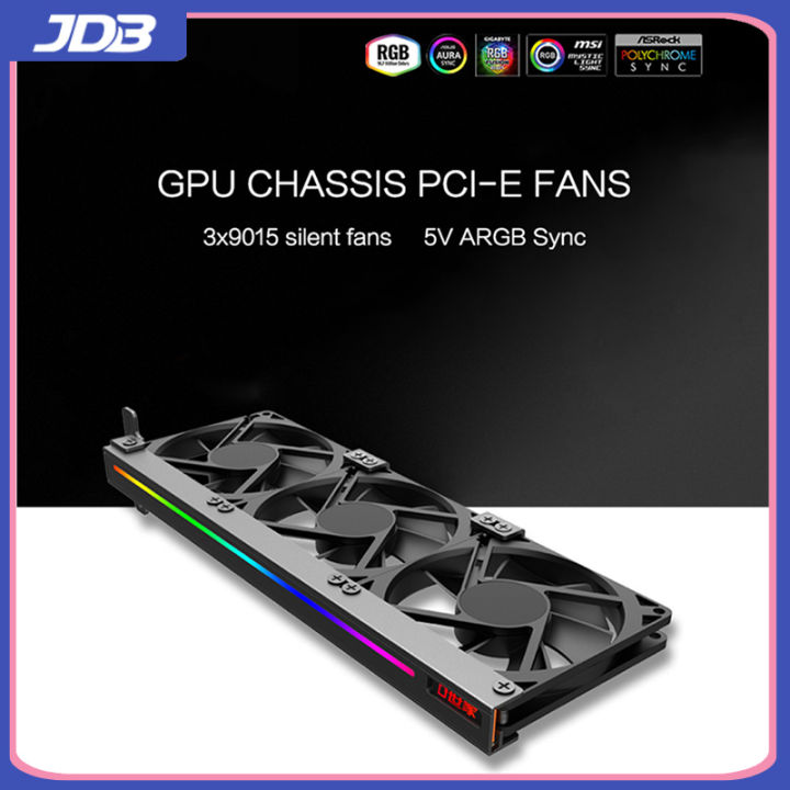 JDB GPU Cooler ARGB 5V 3Pin Cooling Fan for Computer Desktop PC Case ...