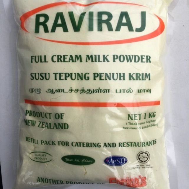ENRICO'S RAVIRAJ FULL CREAM MILK POWDER 900G | Lazada