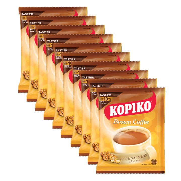 Kopiko 3in1 Coffee - Brown 27.5g x 10s | Lazada PH
