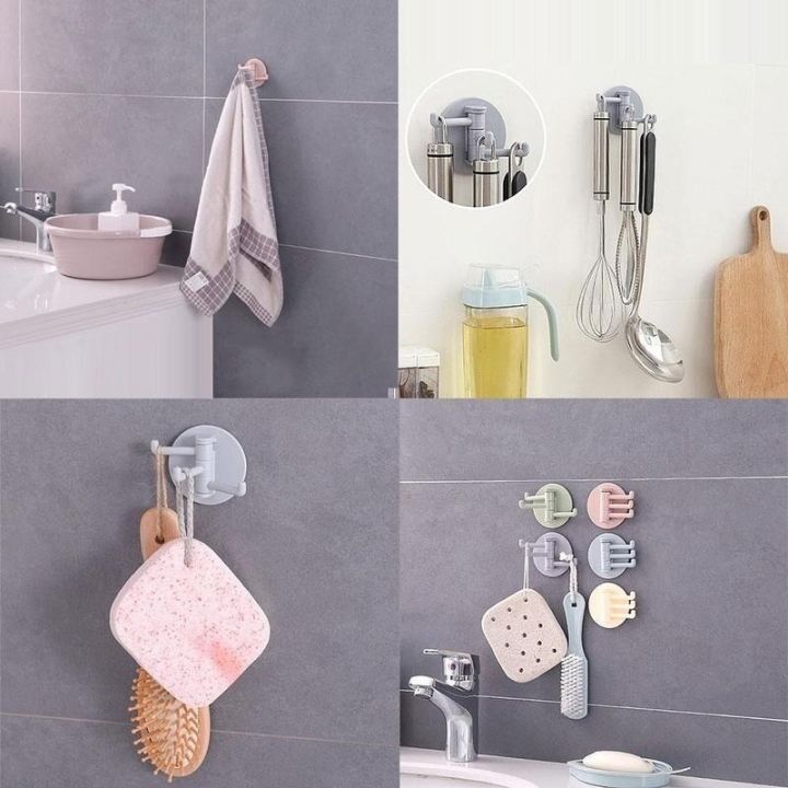 Móc Dán Tường Đa Năng 3 Đầu móc khóa chịu lực chắc chắn móc treo đồ nhà ...