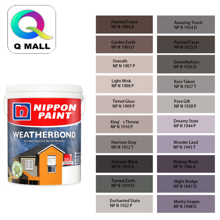 (1904-1948) 1L Nippon Paint Exterior Weatherbond Classic Neutral ...