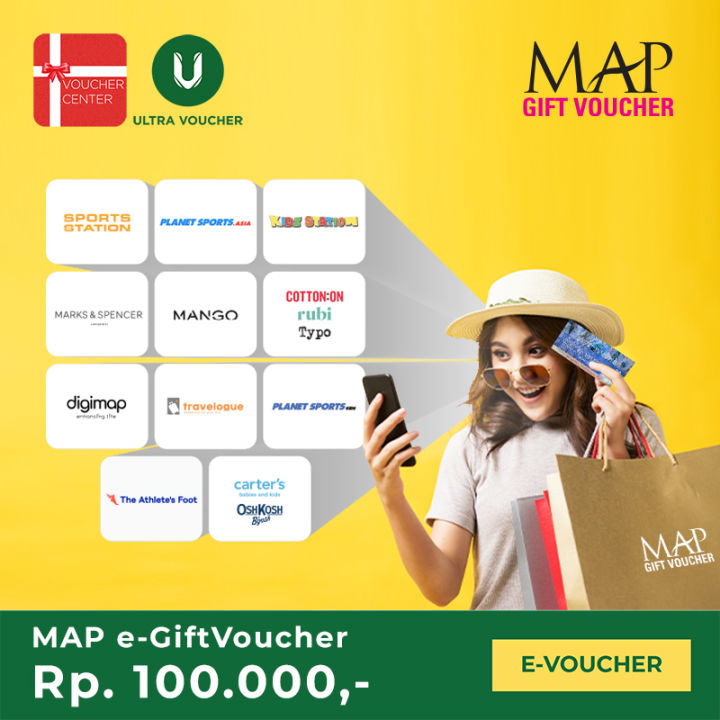 MAP e-Gift Voucher Rp 100.000 - Digital Code | Lazada Indonesia