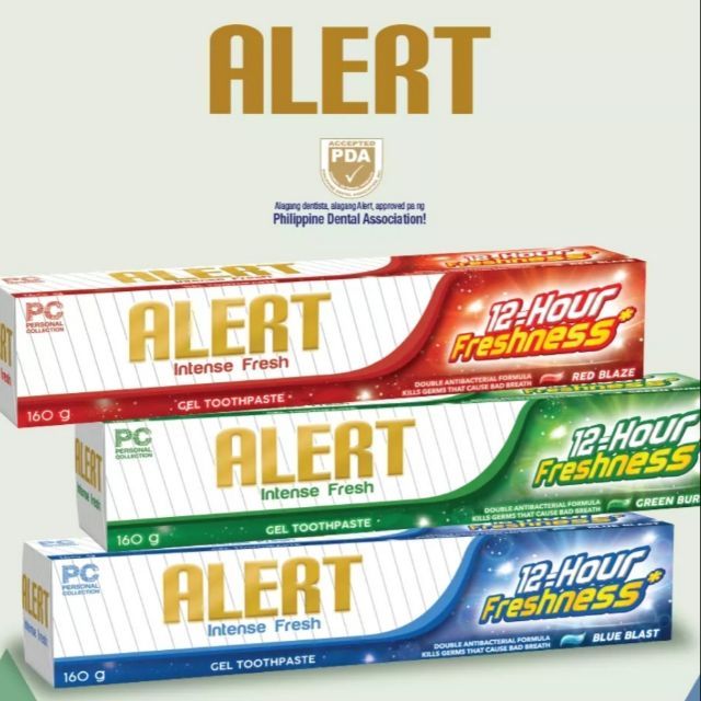 PC Alert Intense Fresh Gel Toothpaste 160g | Lazada PH