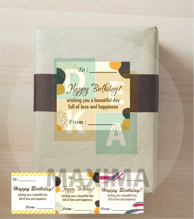 sticker happy birthday 20 pcs 7.5 x 8 cm | Lazada Indonesia