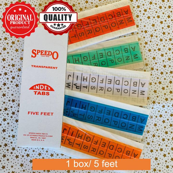 Index Tab SPEEDO Box of 5 Feet | Lazada PH