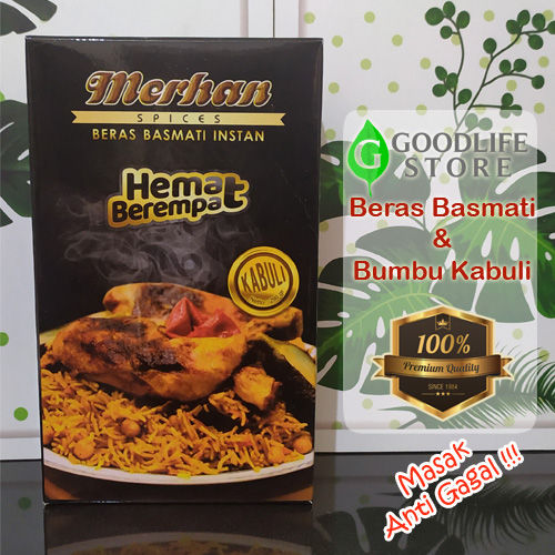 Beras Basmati Instan Bumbu Kabuli Merhan Basmati Rice Kemasan Hemat 280 ...
