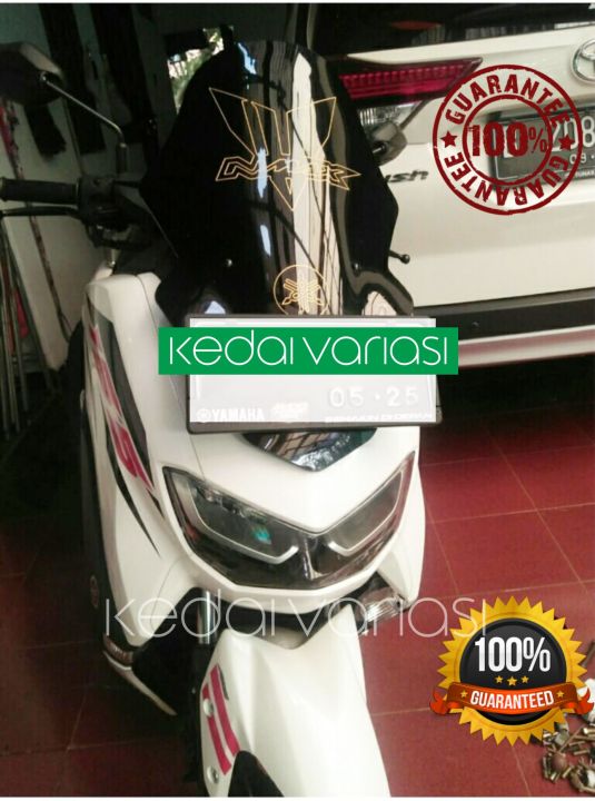 (Visor) All New Nmax 2020 - | Hitam Pekat | Ukiran Warna Emas | Bahan ...