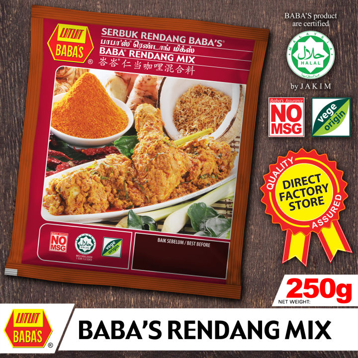BABA'S RENDANG MIX 250g | Lazada